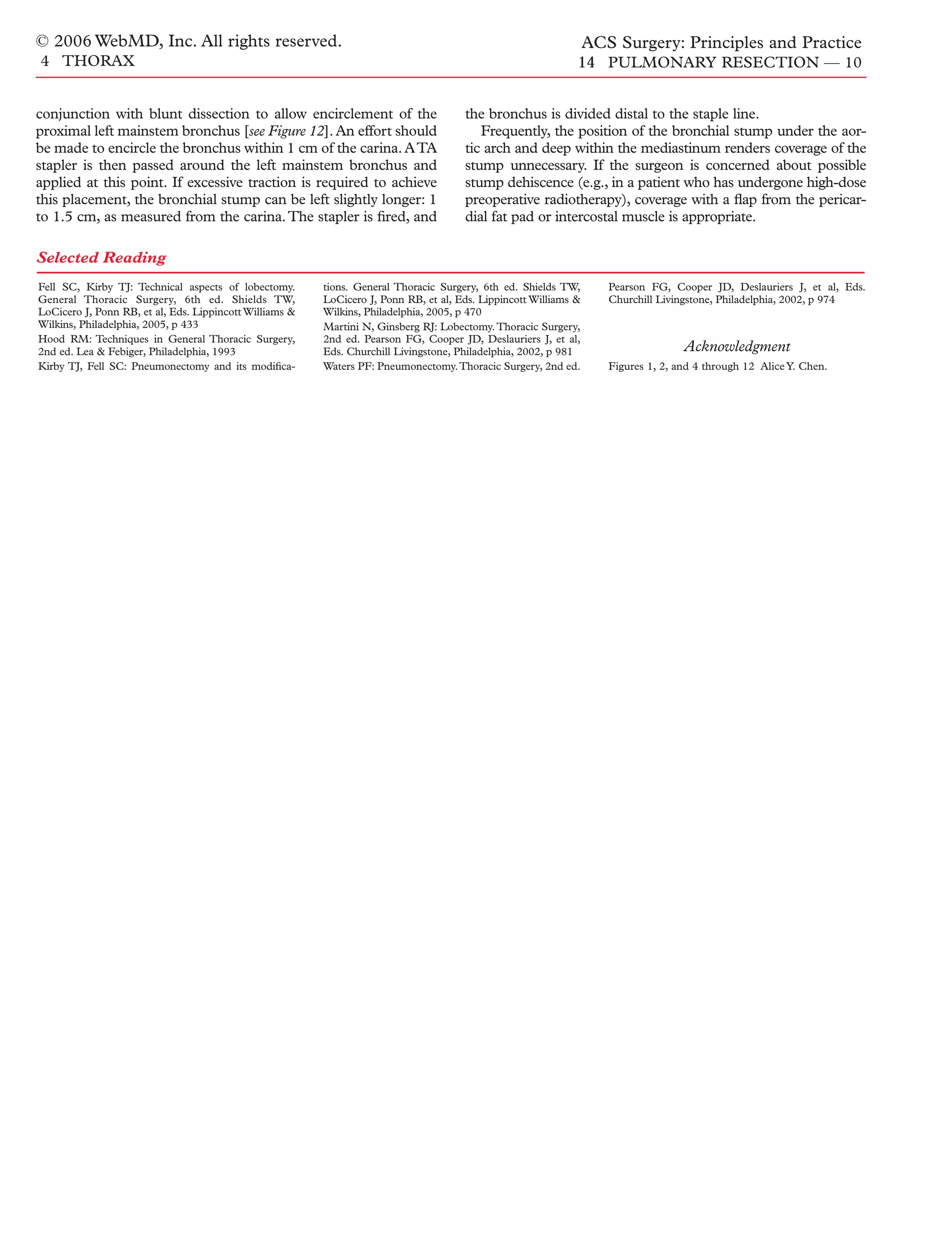 Acs0414 Pulmonary Resection | PDF