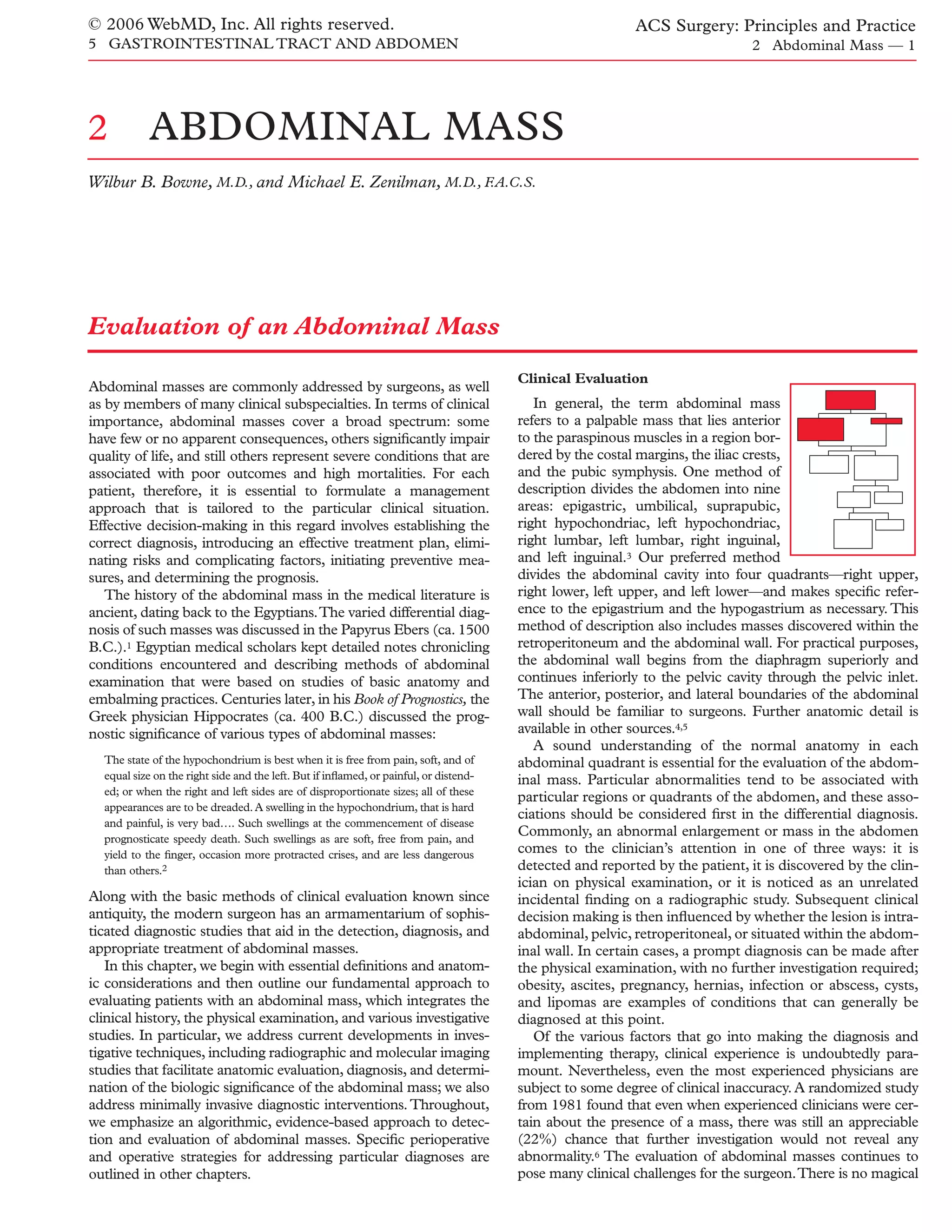 Acs0502 Abdominal Mass 2006 | PDF