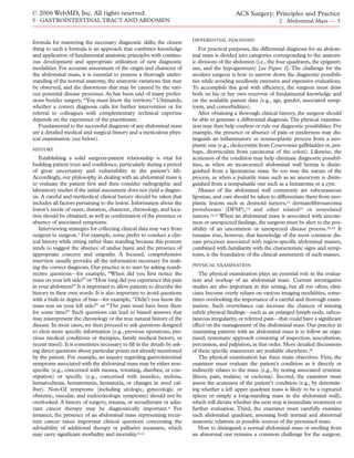 Acs0502 Abdominal Mass 2006 | PDF