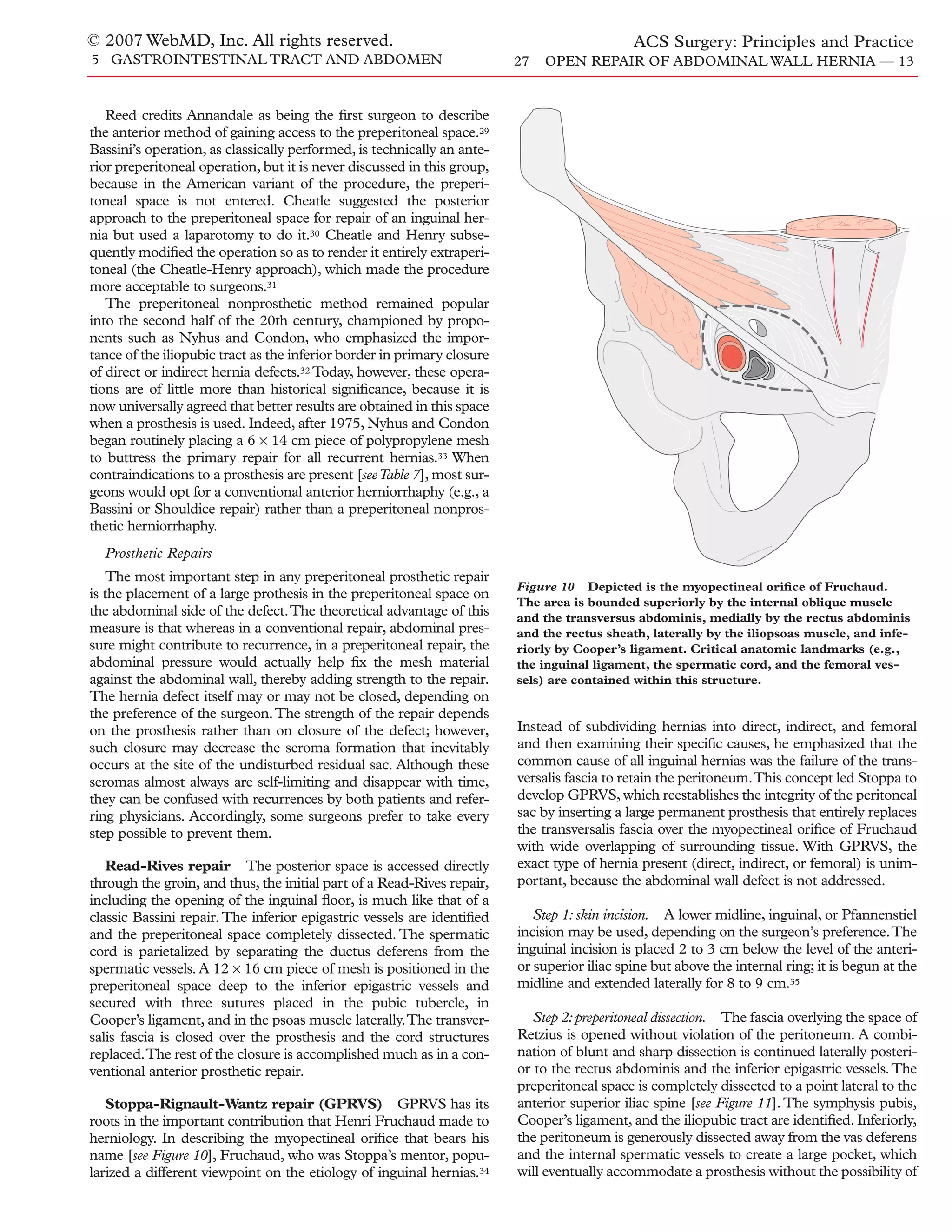 Acs0527 Open Repair Of Abdominal Wall Hernia 2007 | PDF