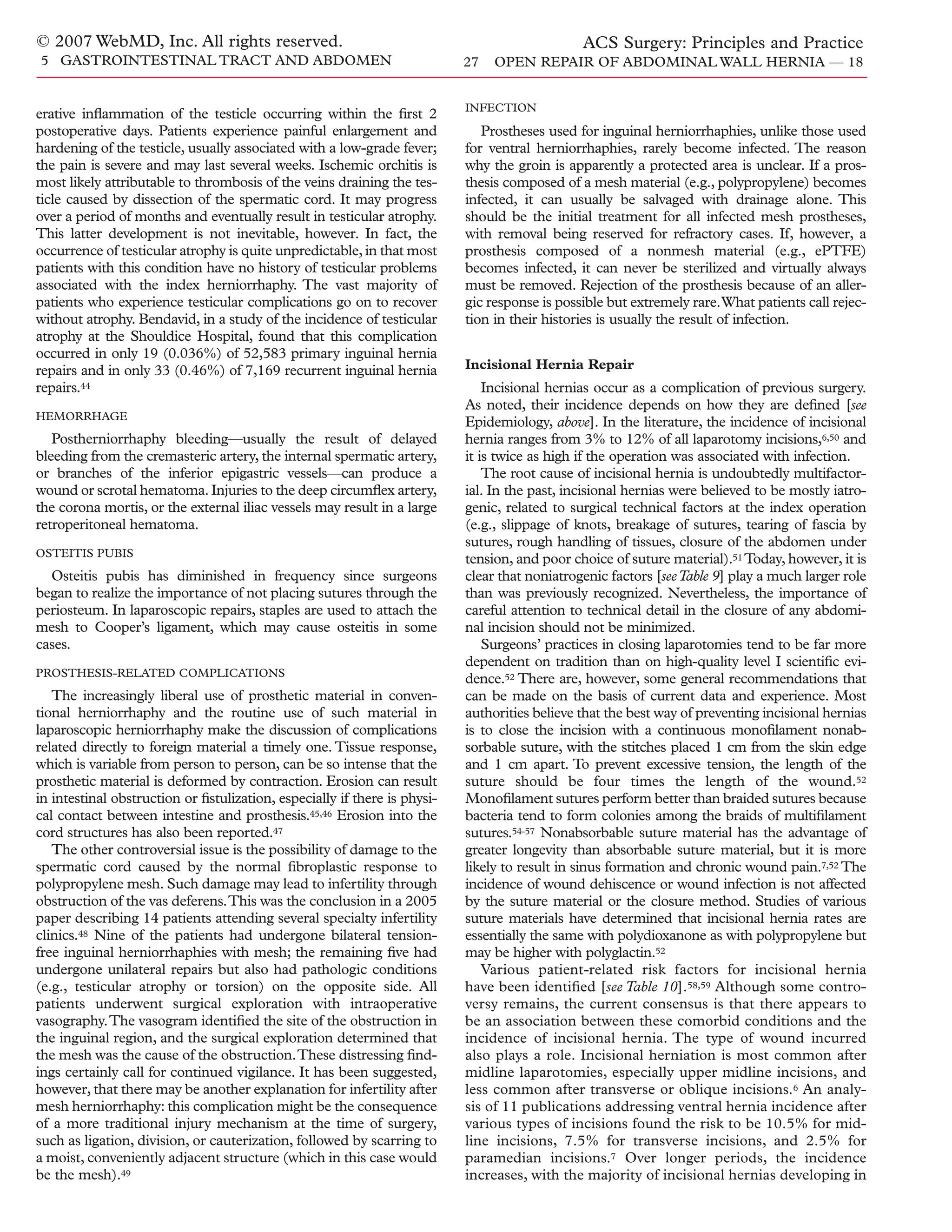 Acs0527 Open Repair Of Abdominal Wall Hernia 2007 | PDF