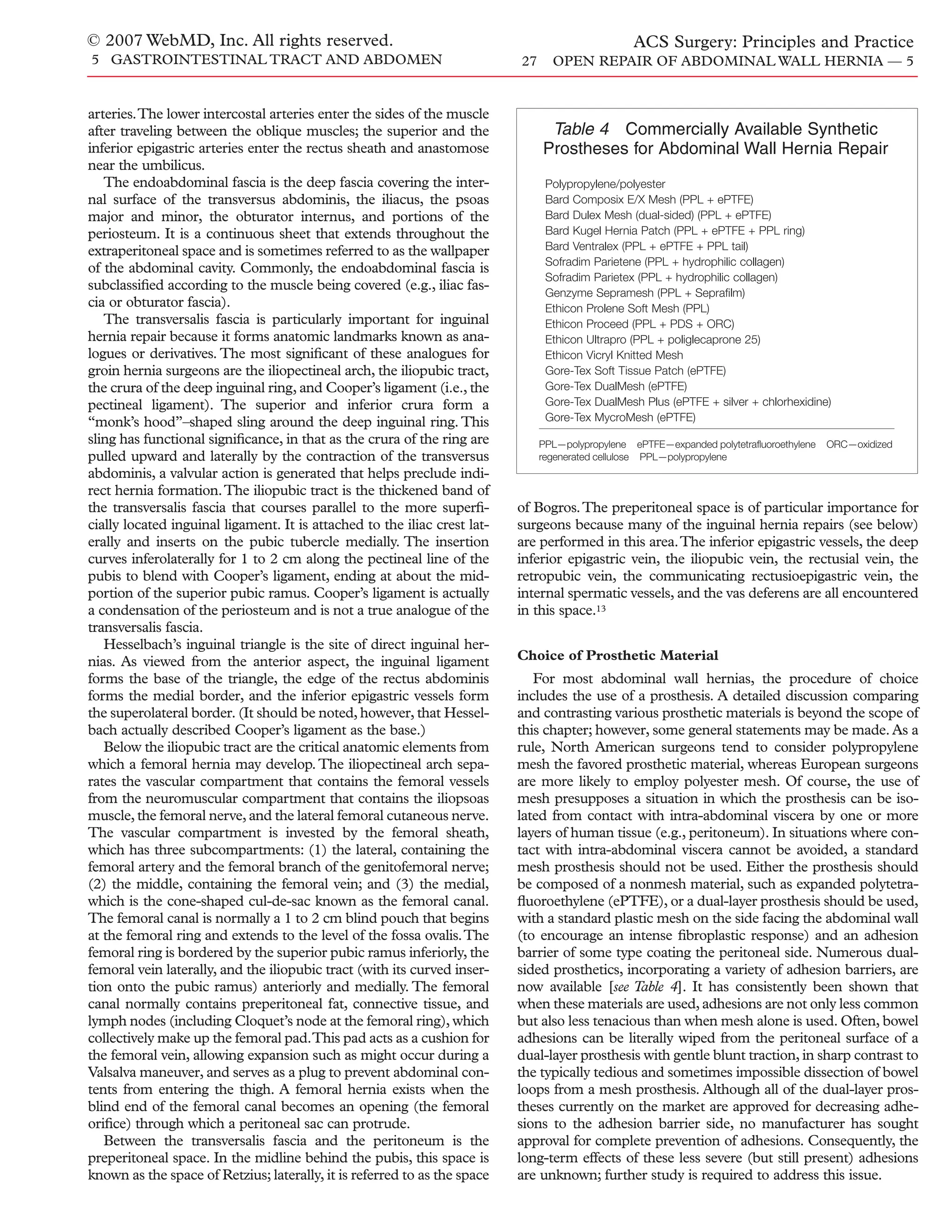 Acs0527 Open Repair Of Abdominal Wall Hernia 2007 | PDF