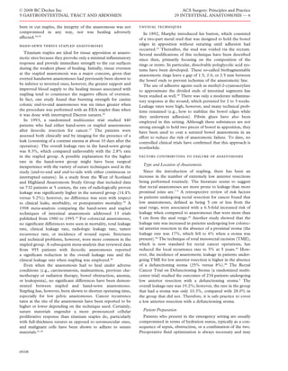 Acs0529 Intestinal Anastomosis 2008 | PDF | Digestive Disorders ...