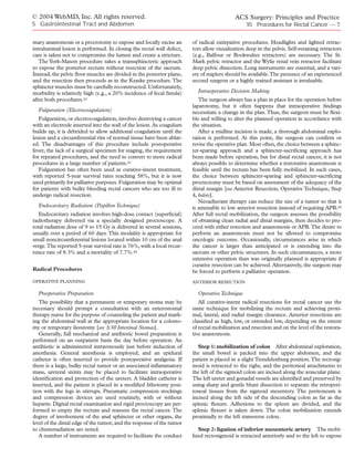 Acs0535 Procedures For Rectal Cancer 2004 | PDF