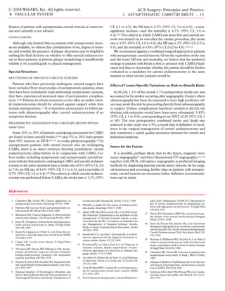 Acs0602 Asymptomatic Carotid Bruit | PDF