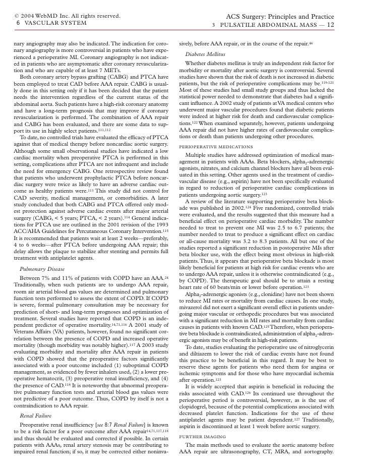 Acs0603 Pulsatile Abdominal Mass