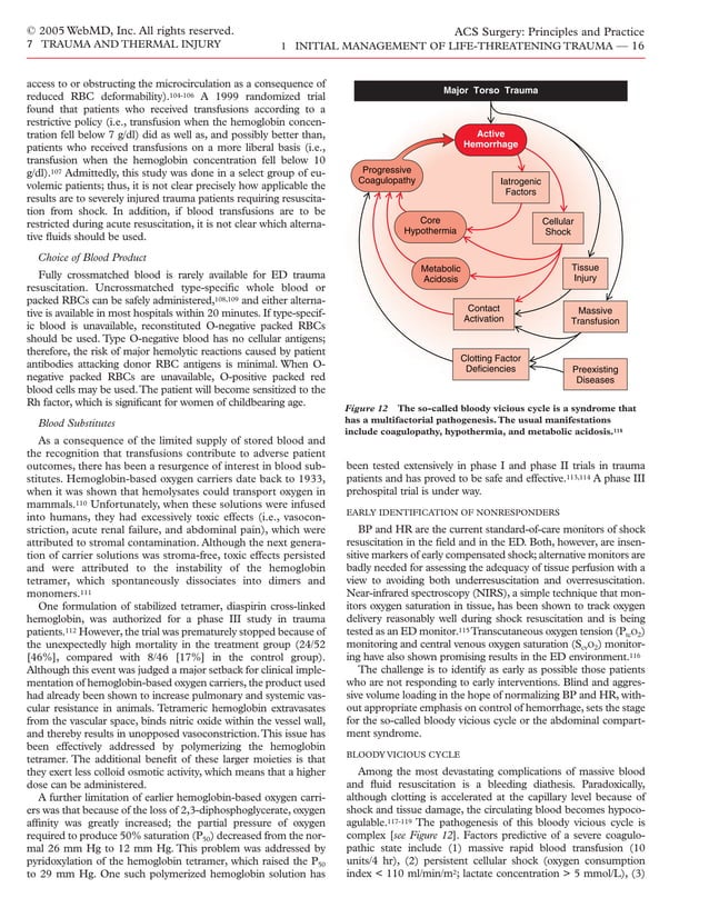 Acs0701 Initial Management Of Life Threatening Trauma | PDF