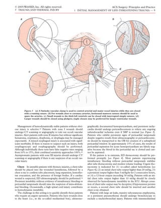 Acs0701 Initial Management Of Life Threatening Trauma | PDF
