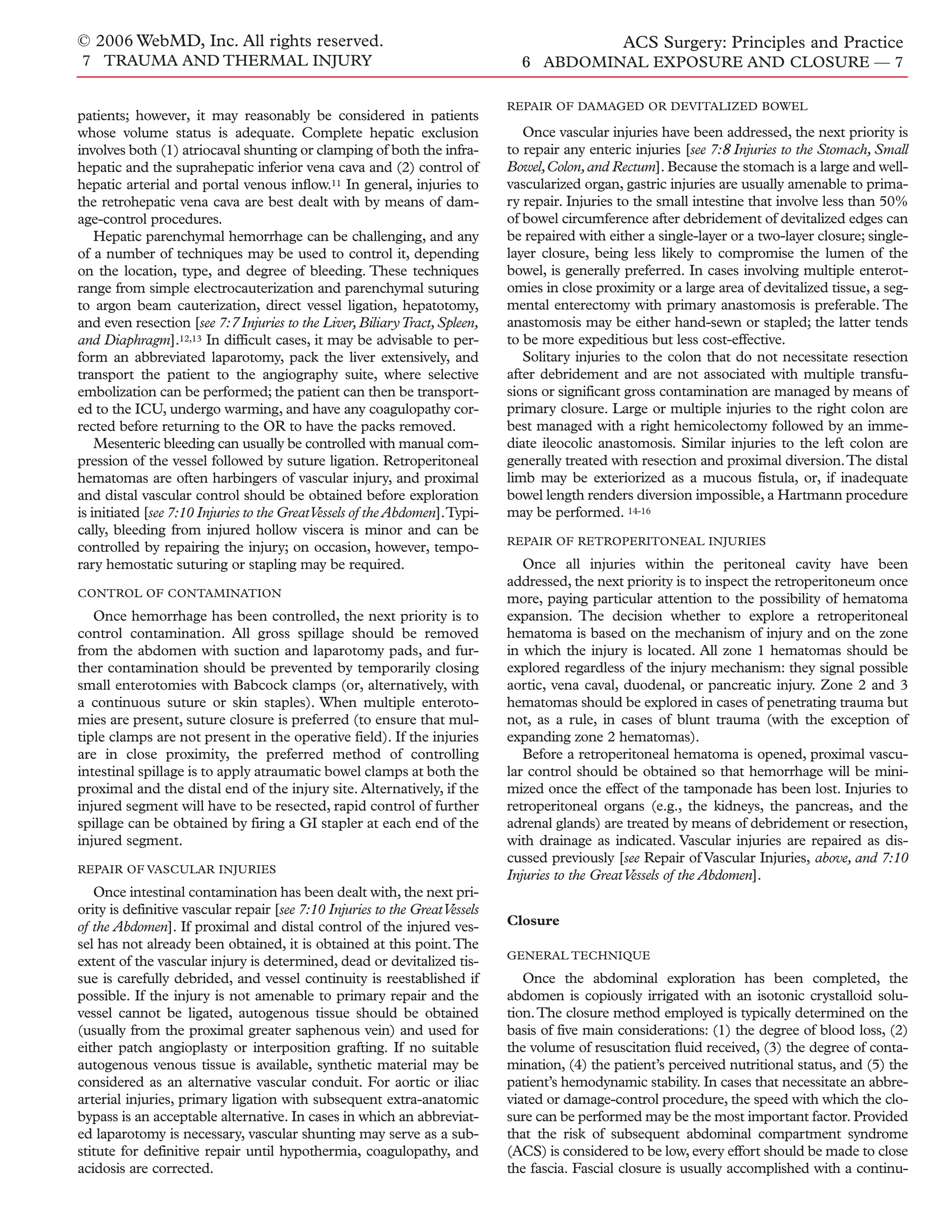 Acs0706 Operative Exposure Of Abdominal Injuries And Closure Of The ...