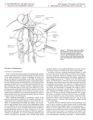 Acs0706 Operative Exposure Of Abdominal Injuries And Closure Of The Abdomen | PDF
