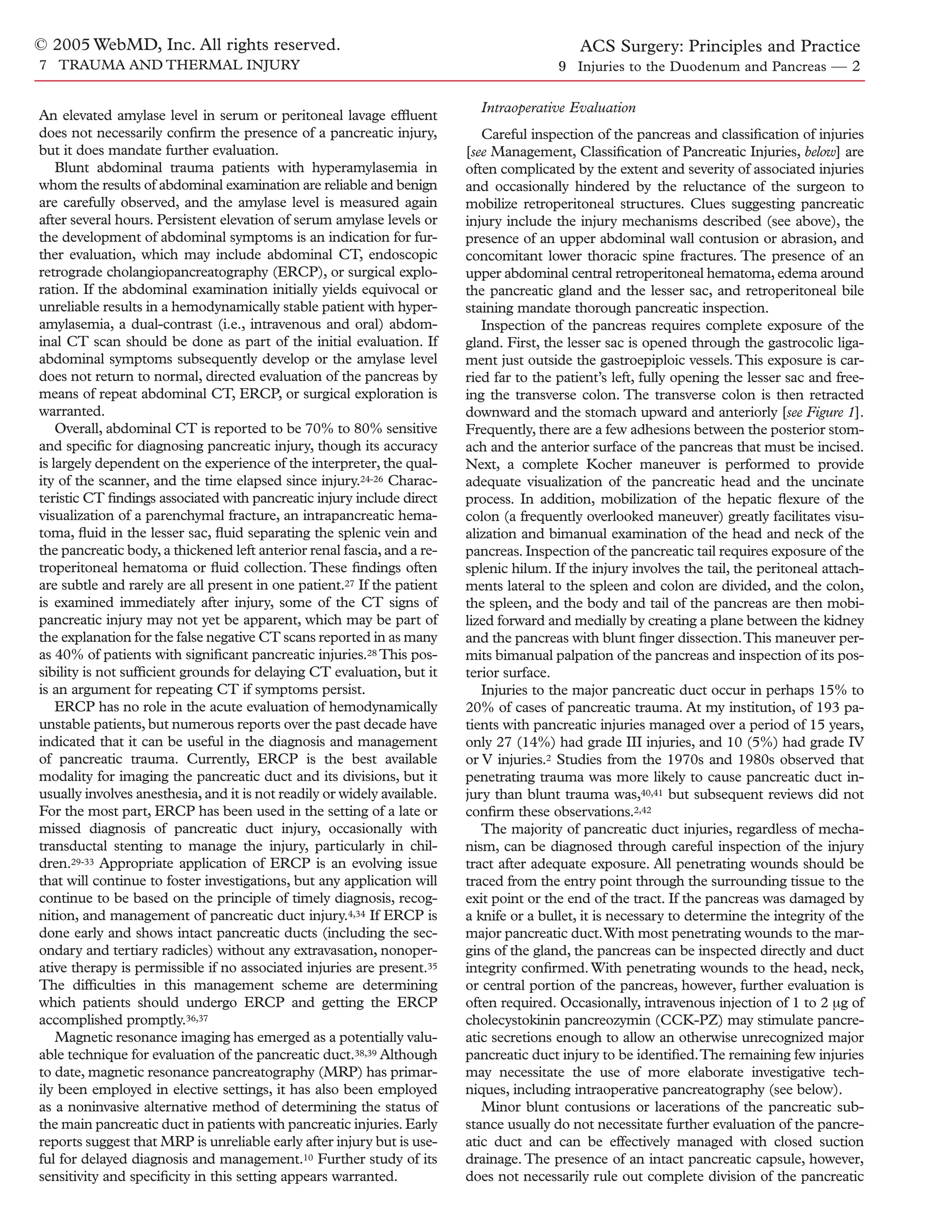 Acs0709 Injuries To The Pancreas And Duodenum | PDF