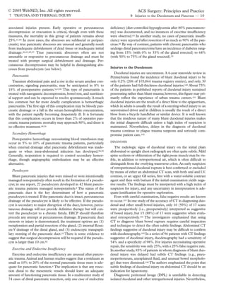 Acs0709 Injuries To The Pancreas And Duodenum | PDF