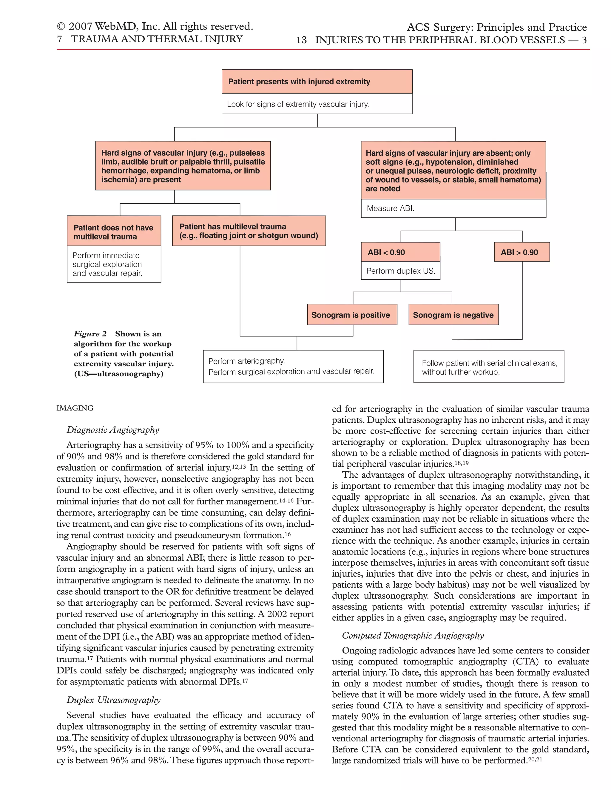 Acs0713 Injuries To The Peripheral Blood Vessels | PDF | First Aid ...