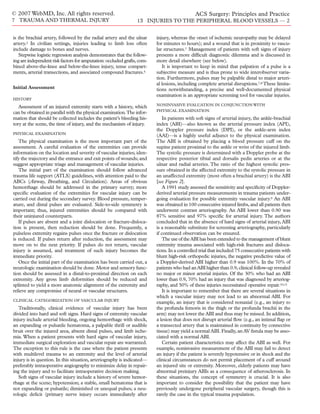 Acs0713 Injuries To The Peripheral Blood Vessels | PDF | First Aid ...