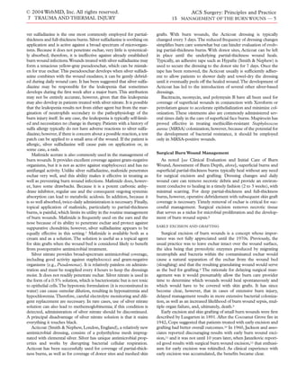 Acs0715 Management Of The Burn Wound | PDF | Skin and Dermatology ...