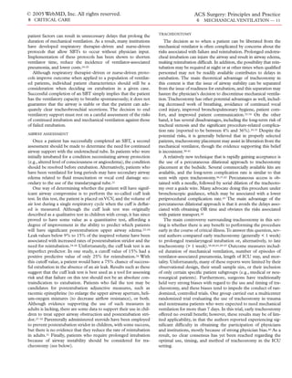 Acs0806 Mechanical Ventilation | PDF