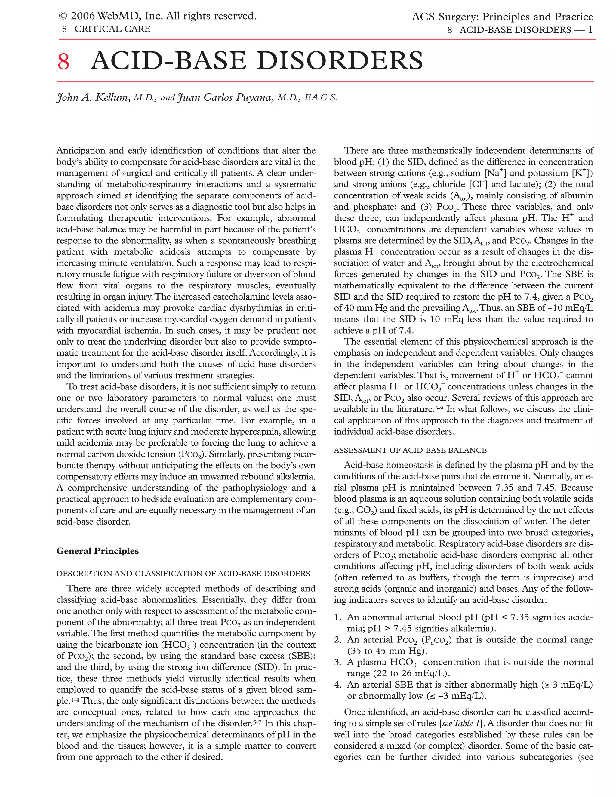 Acs0808 Acid Base Disorders | PDF