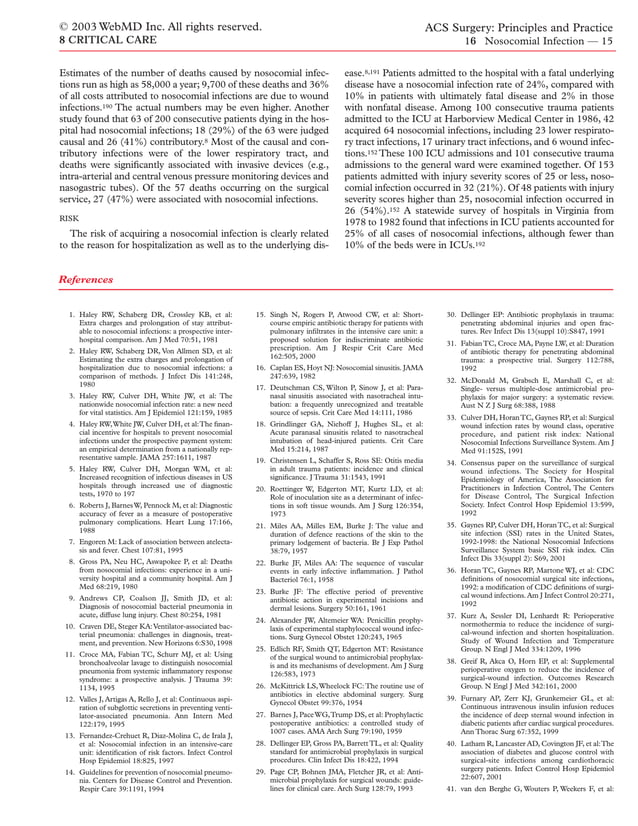 Acs0816 Nosocomial Infection | PDF