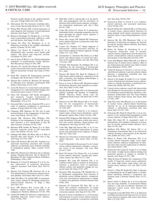 Acs0816 Nosocomial Infection | PDF | Ear, Nose and Throat Conditions | Diseases and Conditions
