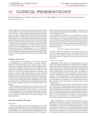 Acs0823 Clinical Pharmacology | PDF