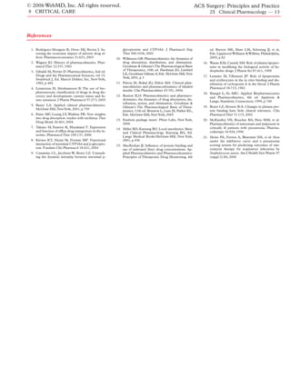 Acs0823 Clinical Pharmacology | PDF