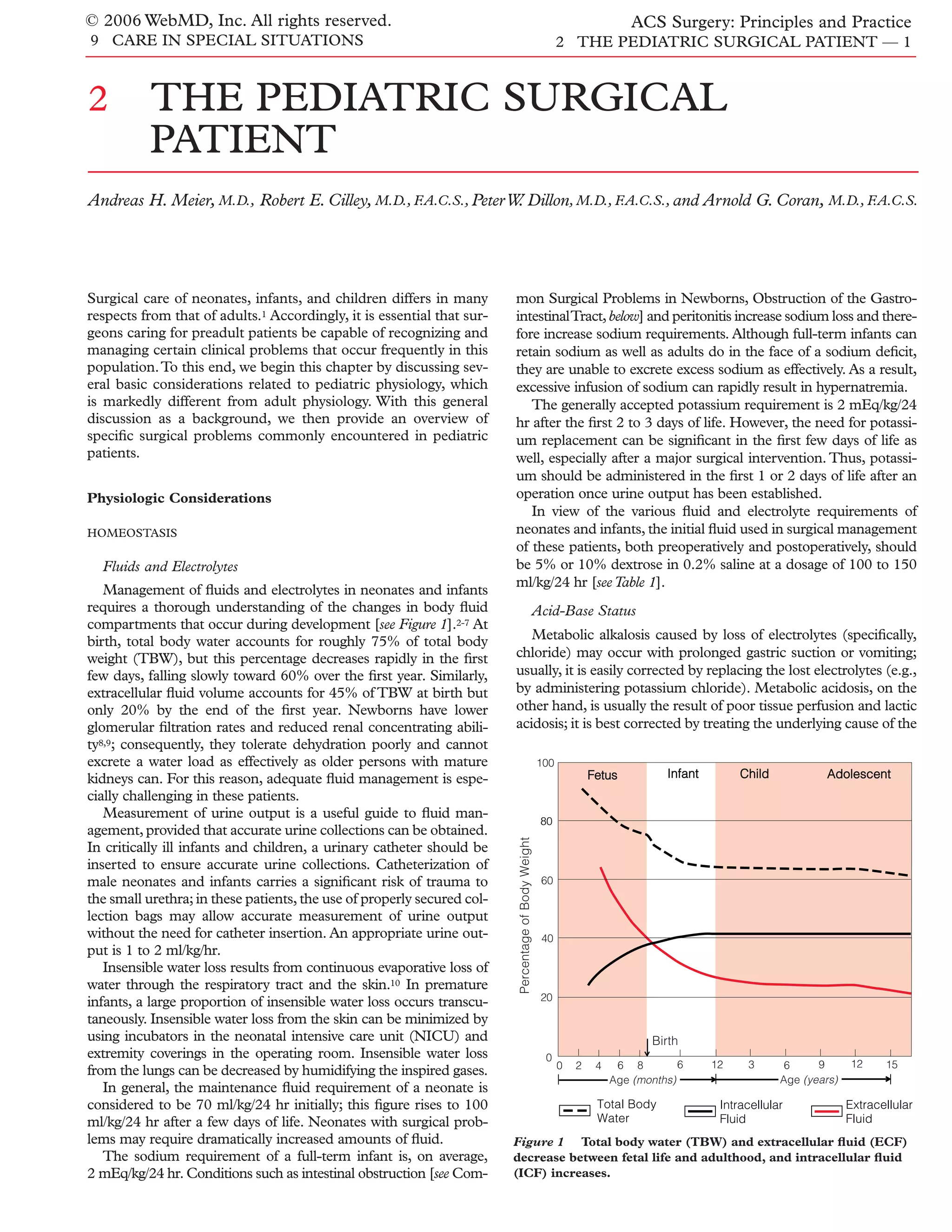 Acs0902 The Pediatric Surgical Patient | PDF