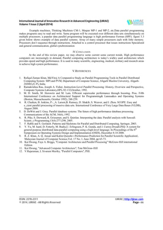 A Parallel Computing-a Paradigm to achieve High Performance | PDF