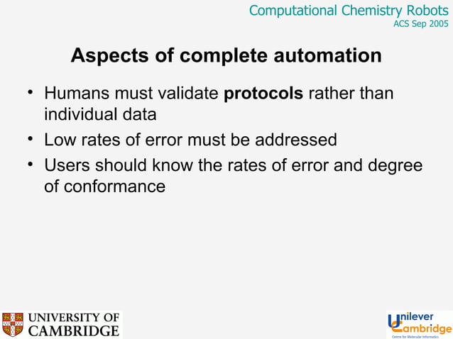 Computational Chemistry Robots | PPT
