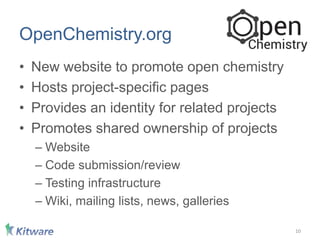 Avogadro, Open Chemistry and Semantics | PDF