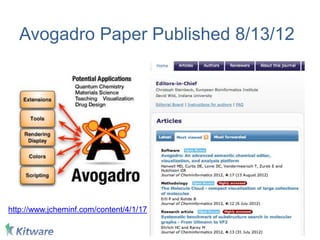 Avogadro, Open Chemistry and Semantics | PDF