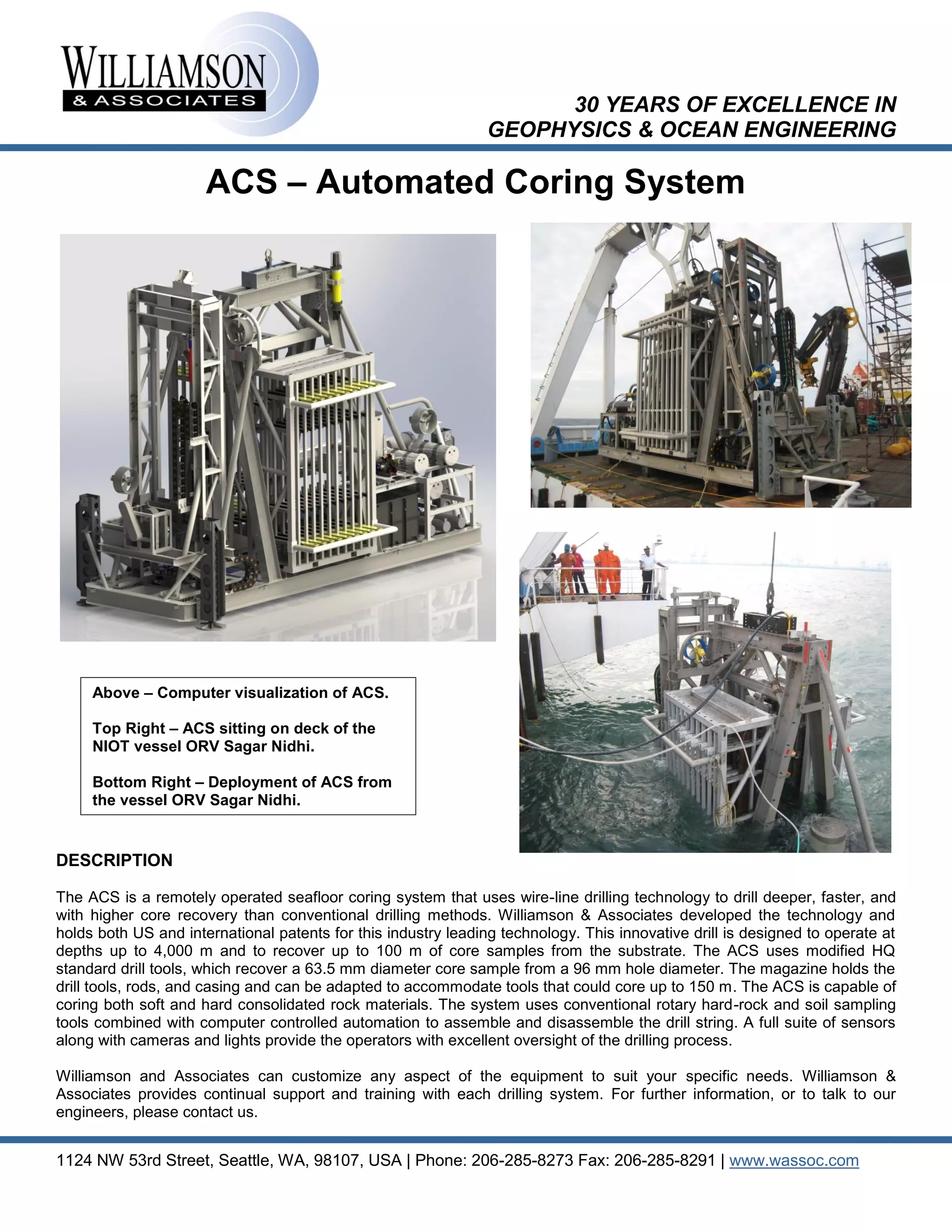Acs – Automated Coring System | PDF
