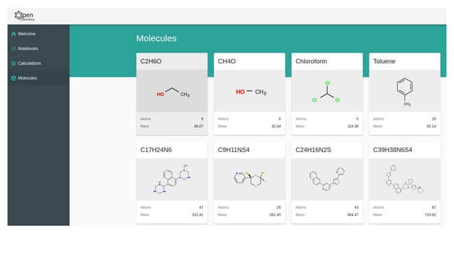 Open Chemistry, JupyterLab and data: Reproducible quantum chemistry | PPT