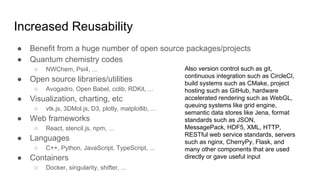 Open Chemistry, JupyterLab and data: Reproducible quantum chemistry | PPT