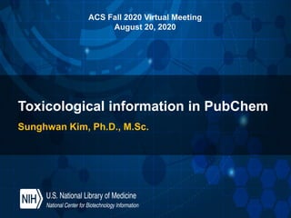 Toxicological information in PubChem | PPT