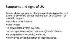 Acute MI and Unstable Angina / Coronary syndrome .pptx