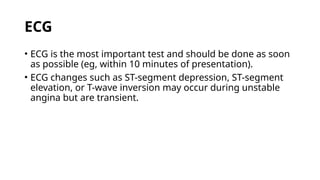 Acute MI and Unstable Angina / Coronary syndrome .pptx