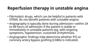 Acute MI and Unstable Angina / Coronary syndrome .pptx