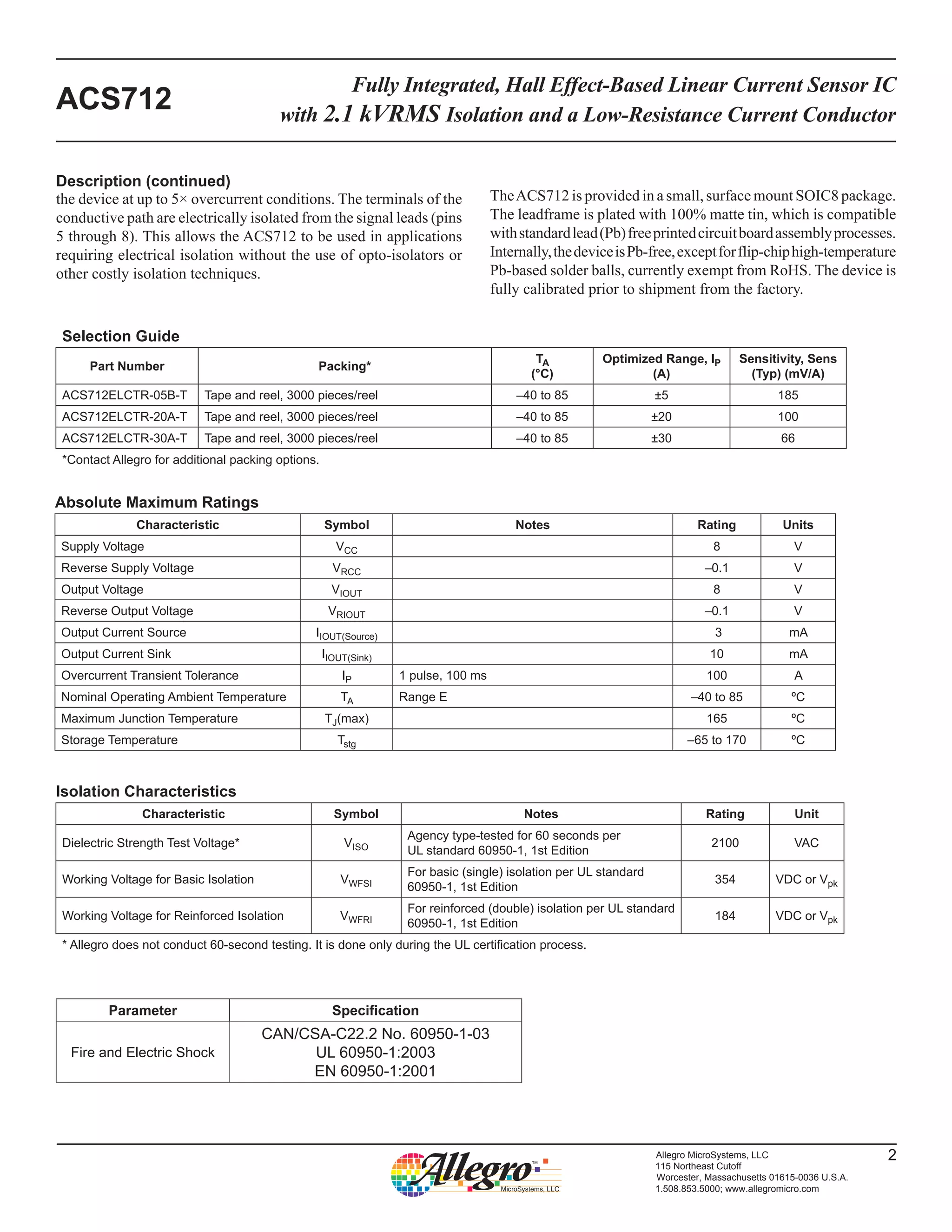 Acs712 datasheet | PDF
