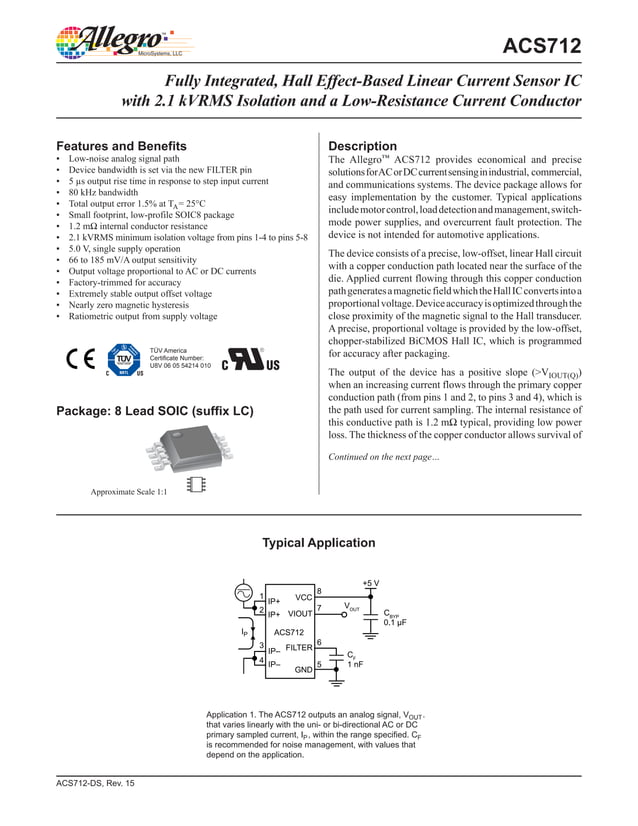 Acs712 datasheet | PDF