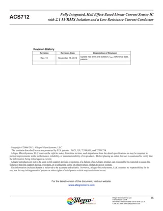 Acs712 datasheet | PDF