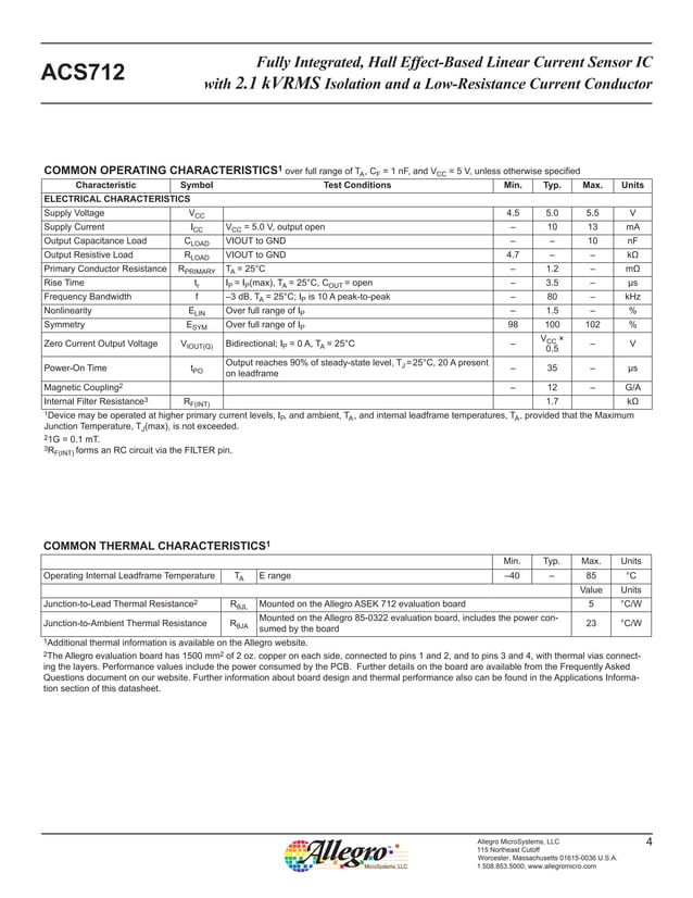 Acs712 datasheet | PDF