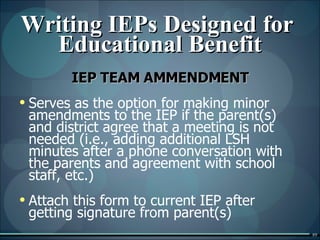 Writing IEPs | PPT