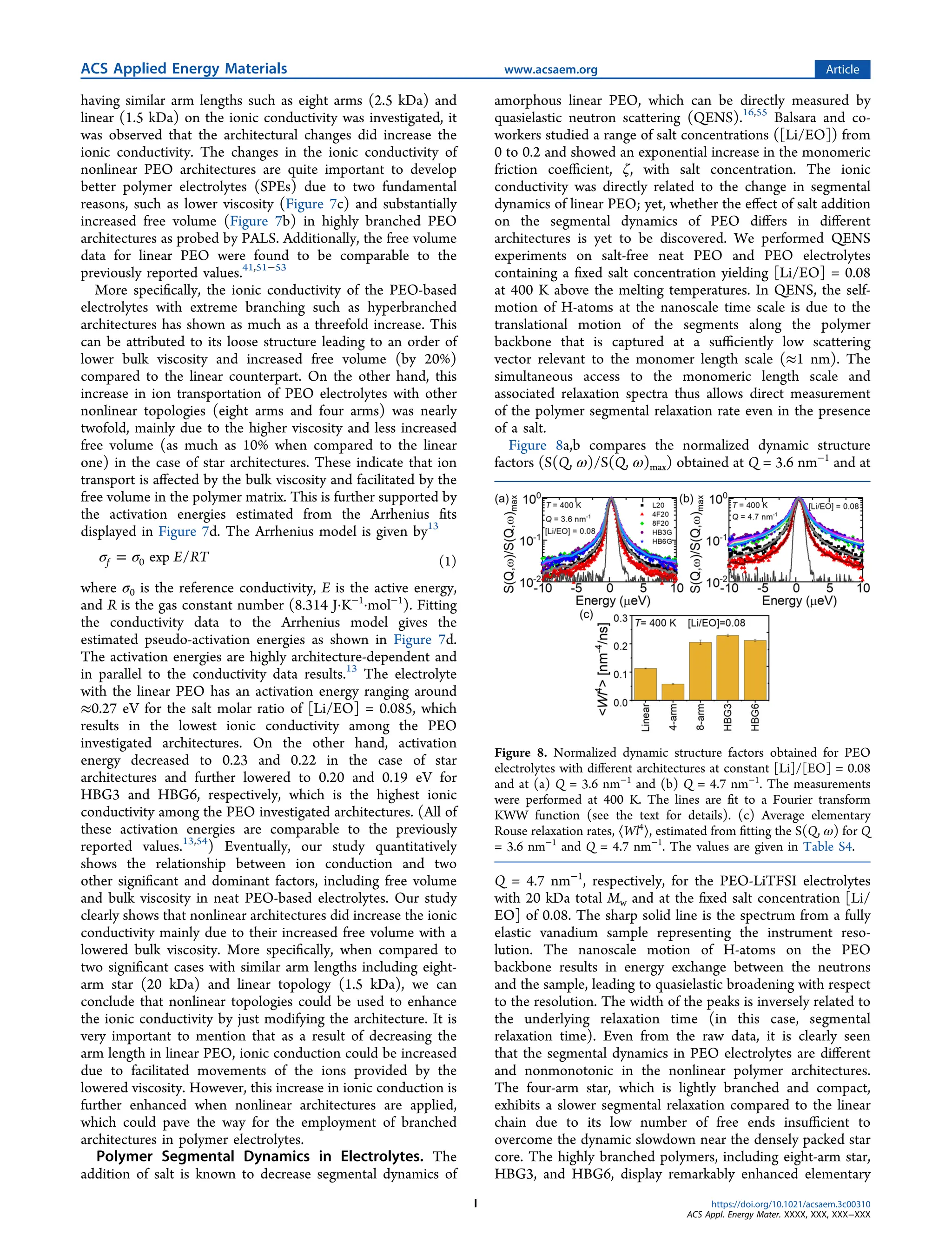 Polymer Architecture Effect on ion chain Dynamics | PDF | Chemistry | Science