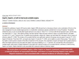 Acs anticoagulation | PPTX