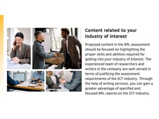 ACS approved RPL report writing assistance for ICT Business Analyst 261111 | PPT