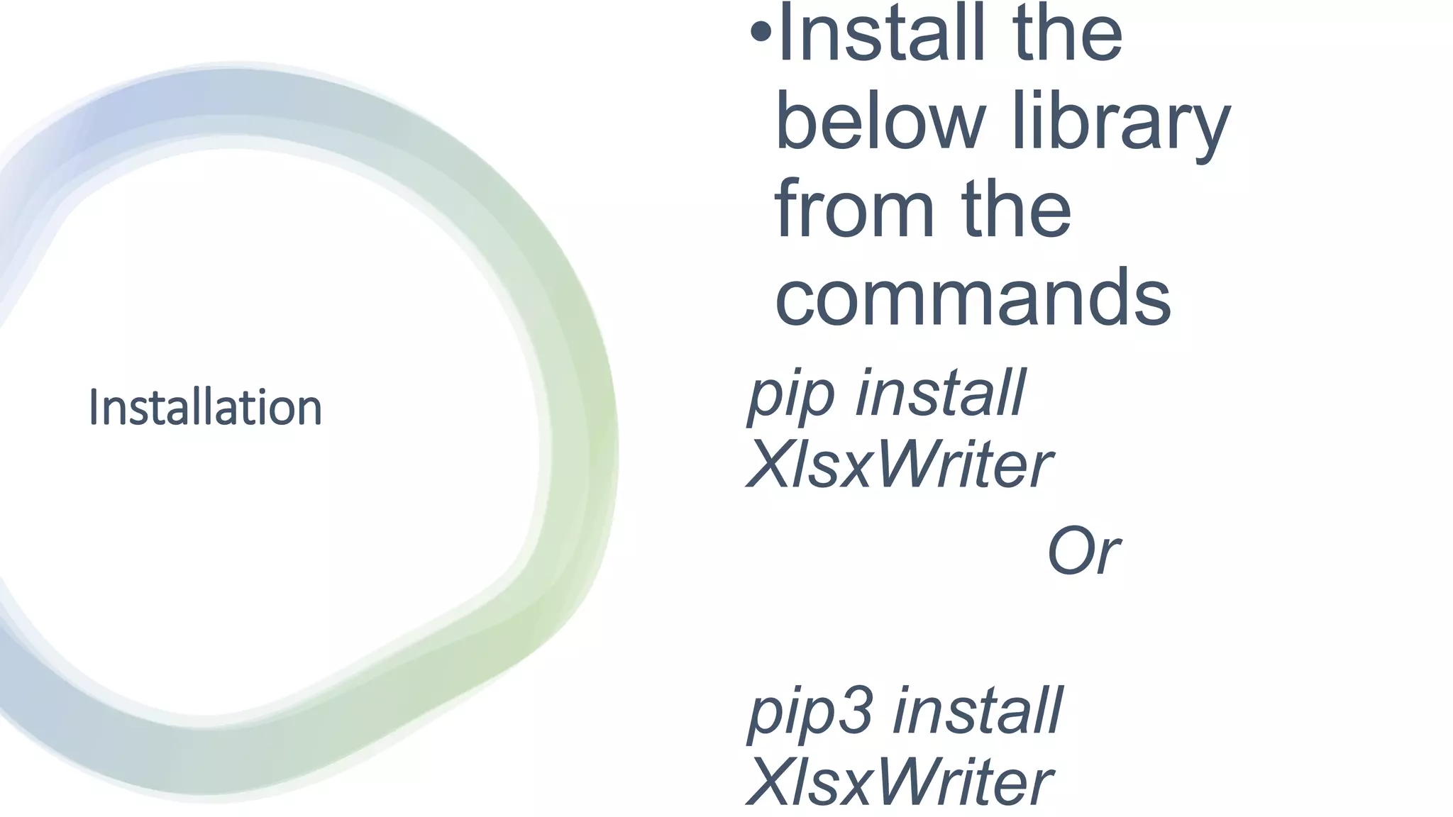 PYTHON FOR SPREADSHEET USERS.pptx | Desktop Publishing | Computer Software and Applications