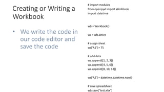 PYTHON FOR SPREADSHEET USERS.pptx