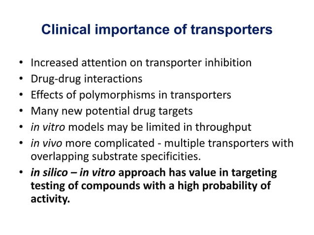 Applying Computational Models For Transporters To Predict Toxicity