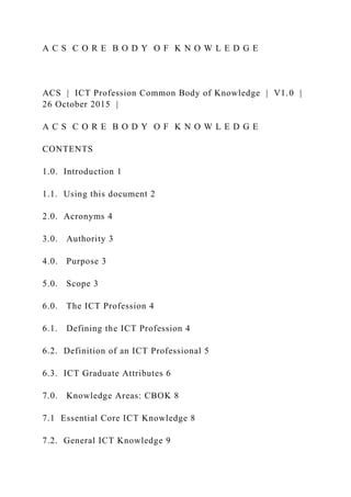 ACS CORE BODY OF KNOWLEDGE FOR ICT PROFESSIONALS (CBOK).docx