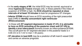 Acs ecg | PPTX | Heart and Cardiovascular Diseases | Diseases and ...